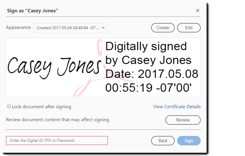 Adobe Digital Signature Not Working